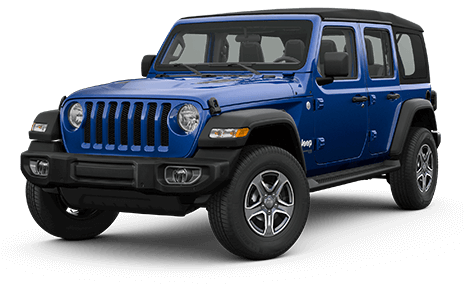 Jeep Wrangler Sin Puertas Azul